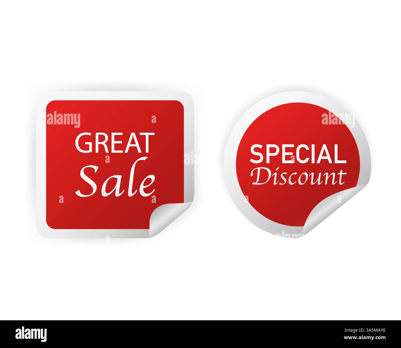 Modern special sale and special discount stickers, great design for any ...