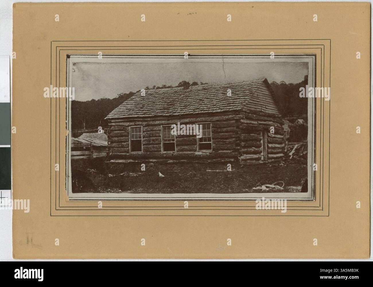 Exterior view of the first house in Nicollet County, Minnesota ...