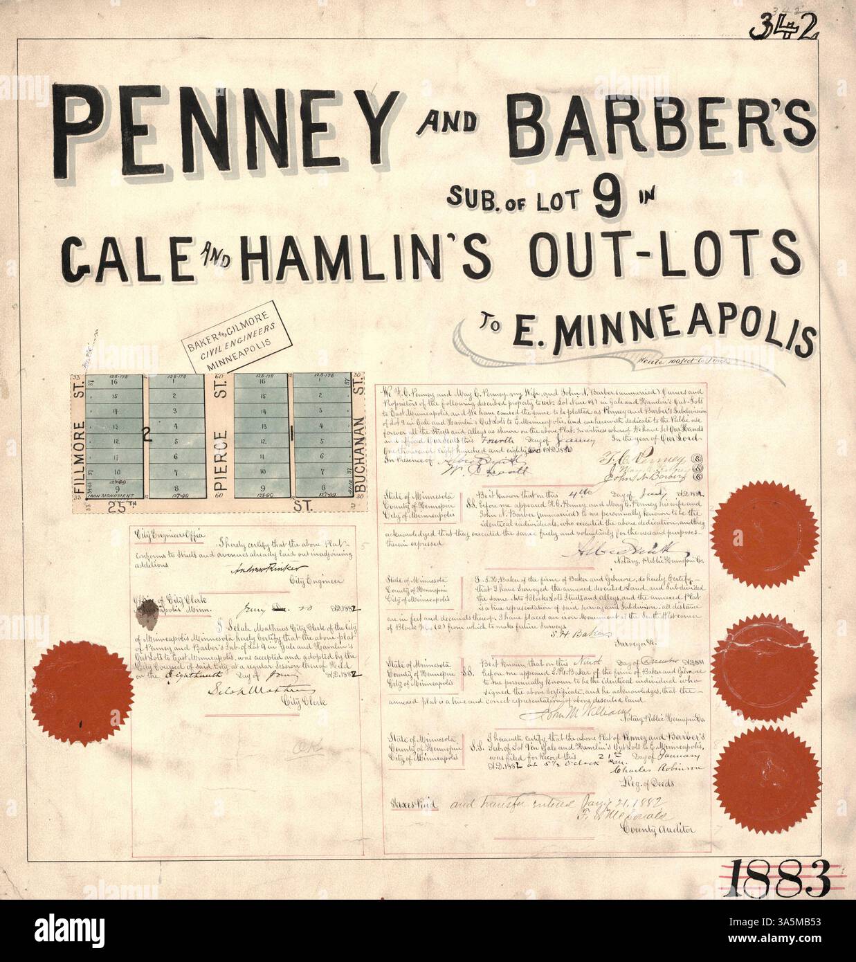 Penney and Barber's Subdivision of Lot 9 in Gale and Hamlin's Out-Lots ...