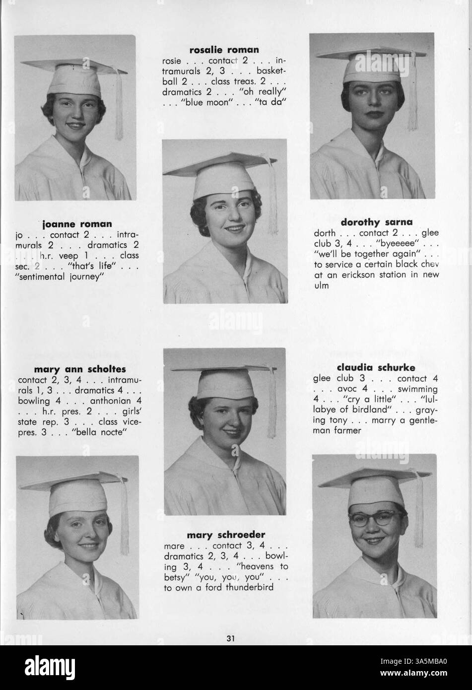 The 1957 Paduan yearbook from St. Anthony High School reflects the key ...