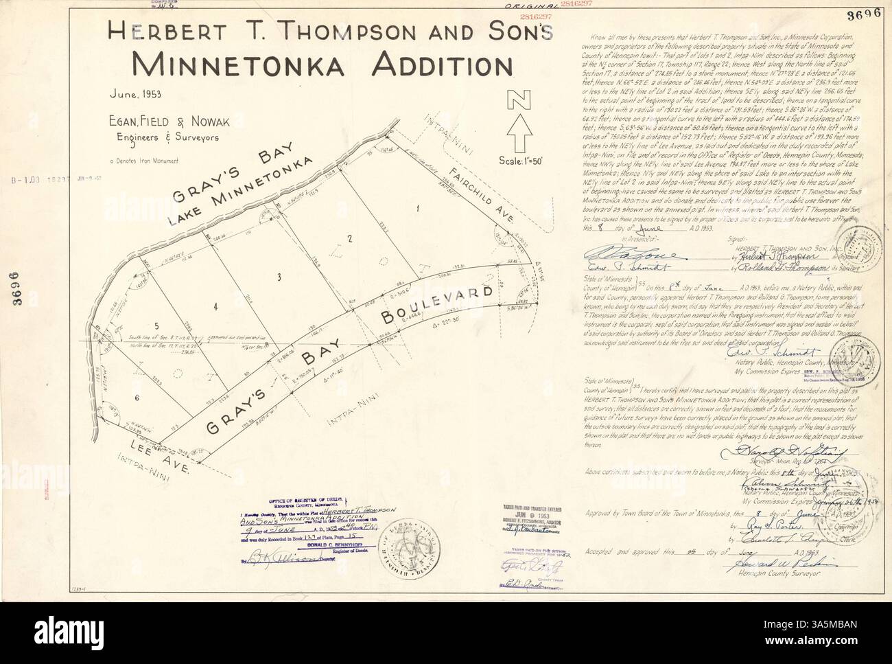 Herbert t thompson and sons minnetonka addition represents an hi-res ...