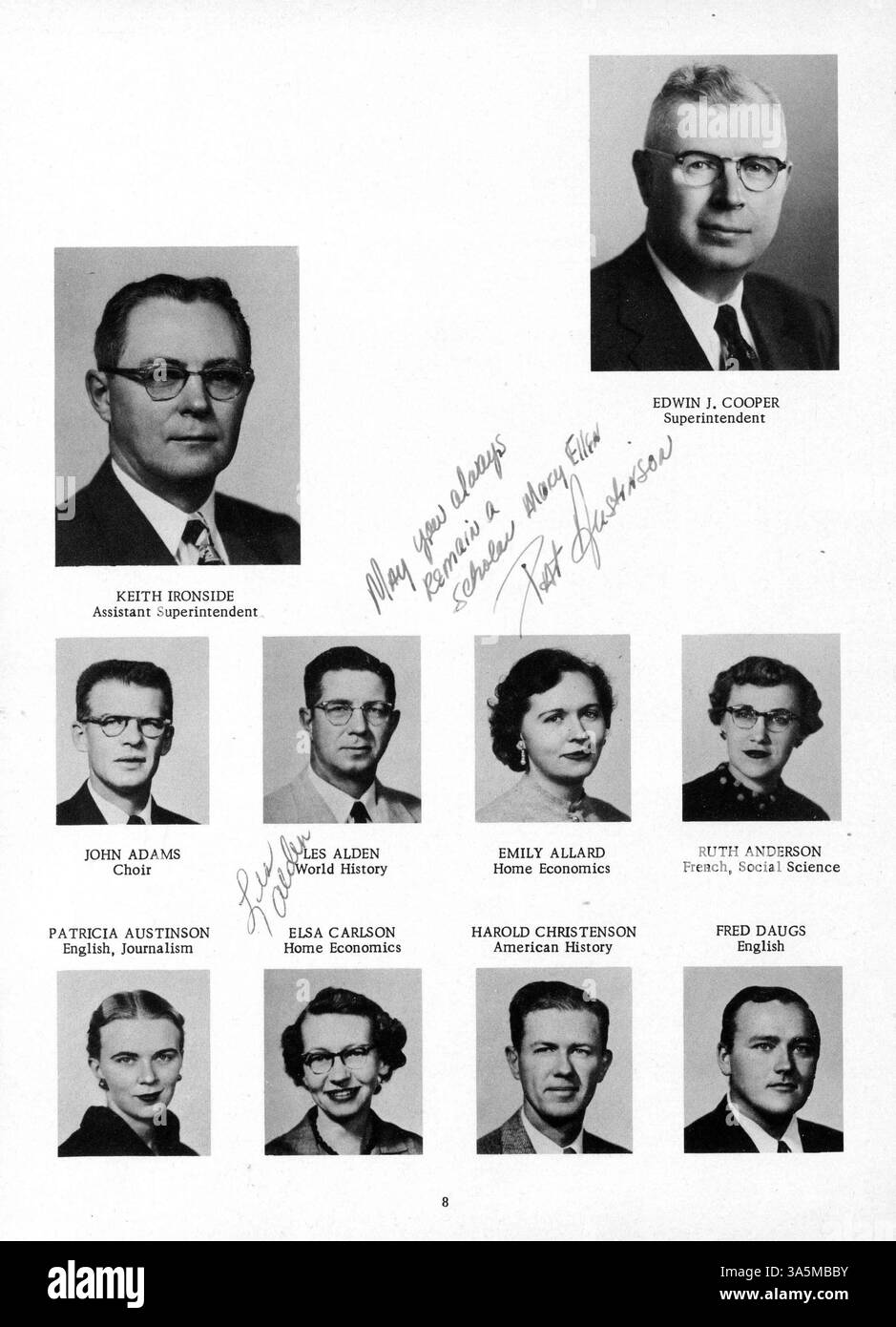 This high school yearbook from robbinsdale Black and White Stock Photos ...