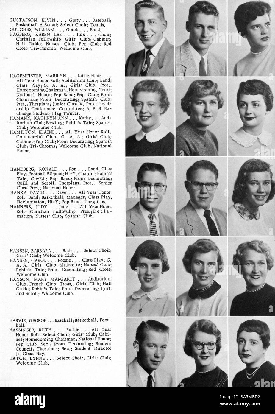 'The Robin 1955' yearbook provides a detailed record of Robbinsdale ...