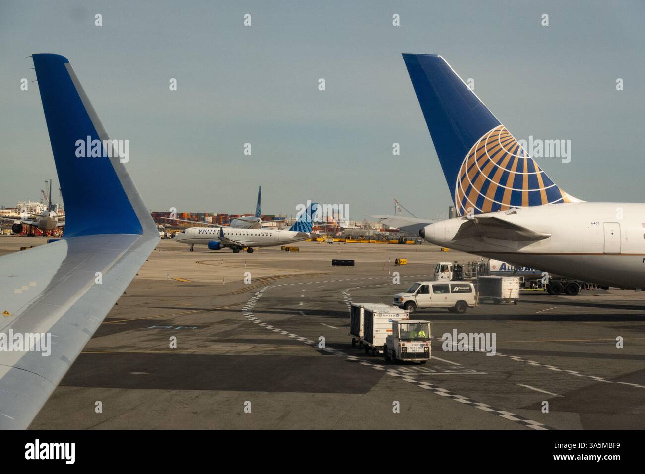 March 23, 2025, Newark, New Jersey, USA: United Airlines planes at ...