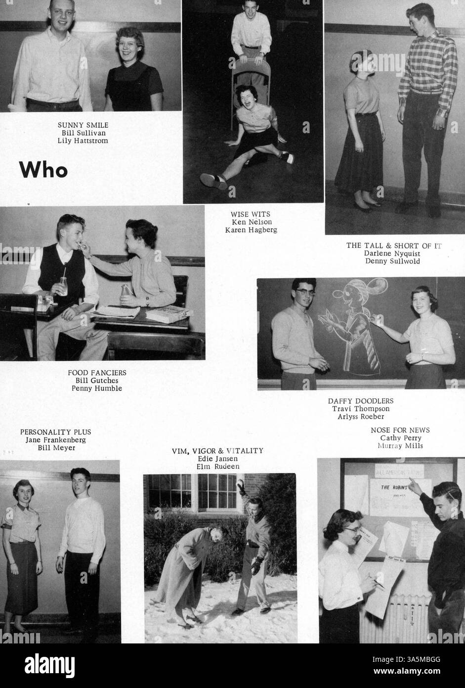 This 1955 Robbinsdale High School Yearbook, 'The Robin,' offers a ...