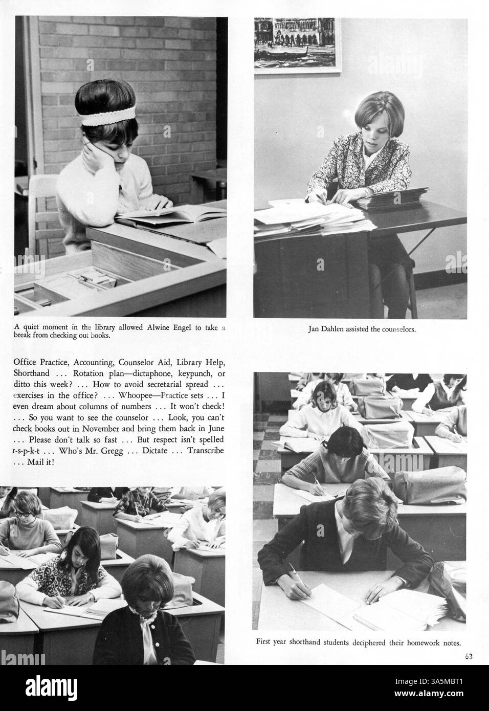The '67 Bear' yearbook from Lincoln High features the academic ...