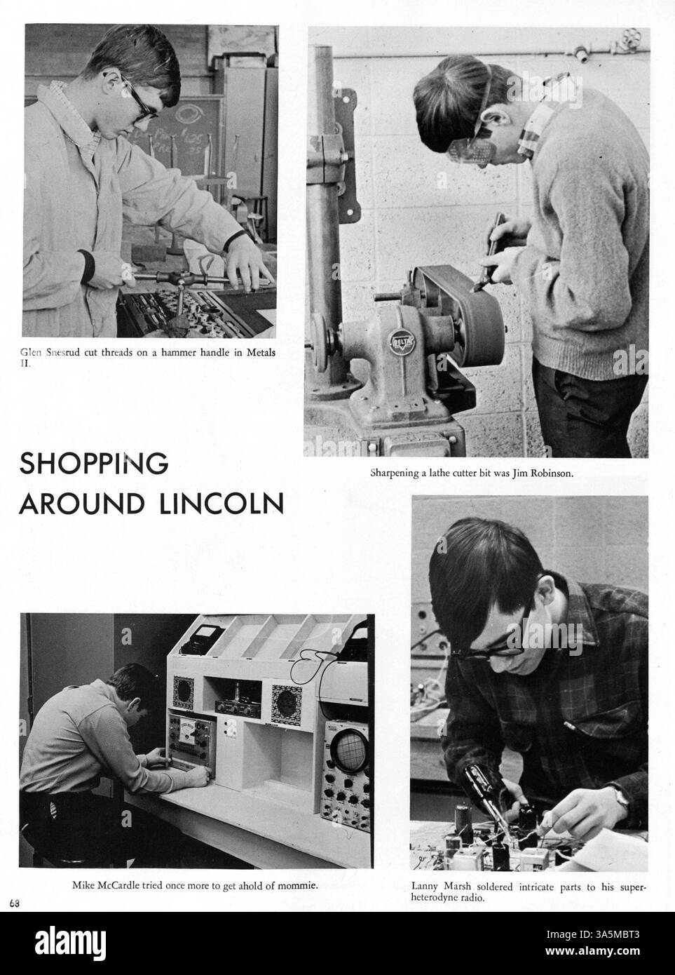 This 1967 '67 Bear yearbook documents Lincoln High School’s year, featuring student achievements ...