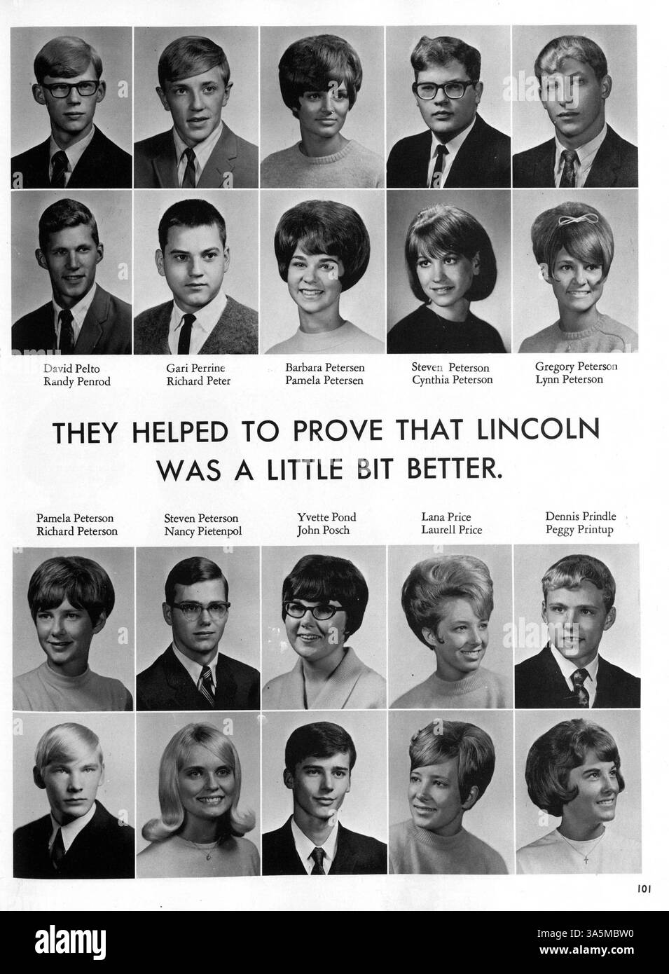 This lincoln high school yearbook from 1967 features student ...