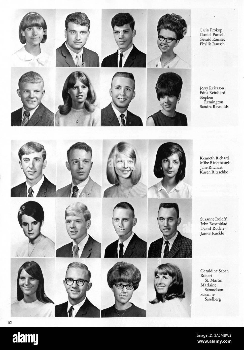 1967 yearbook Black and White Stock Photos & Images - Alamy
