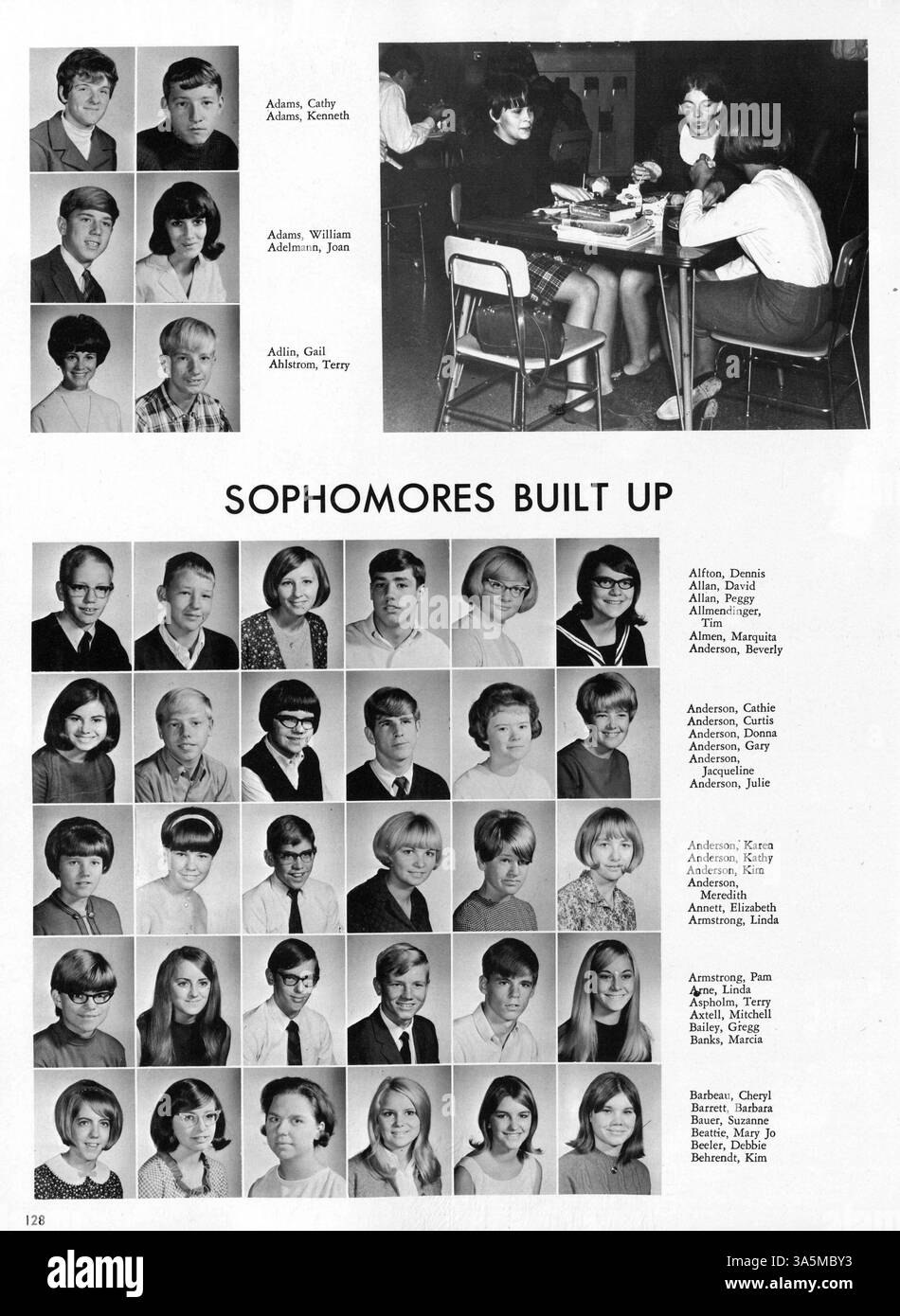 The 1967 yearbook from Lincoln High School, titled '67 Bear,' serves as ...