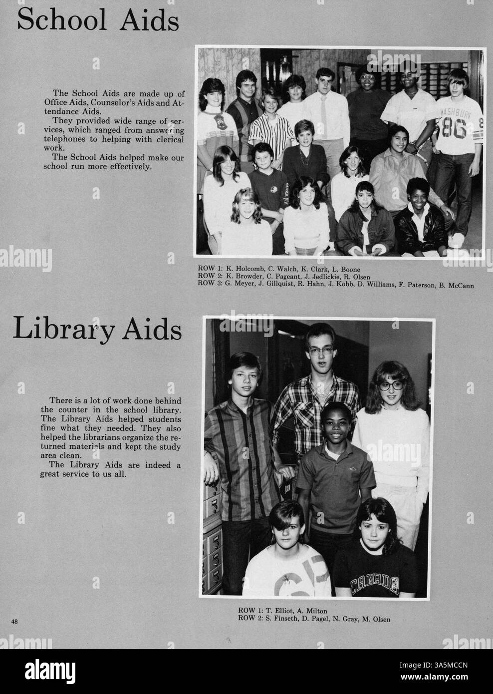 This high school annual from the 1984-1985 academic year highlights the ...