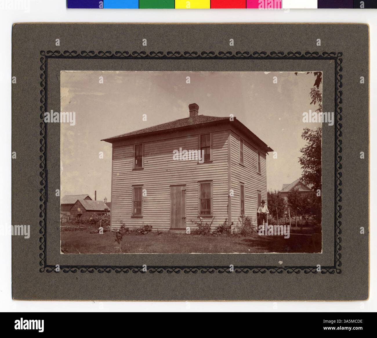 Exterior view of the Fritz Gerth residence in Mapleton, with an ...