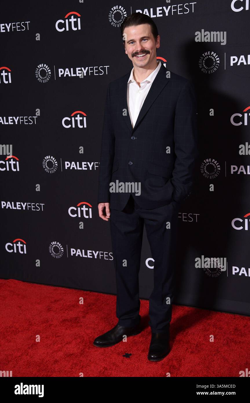 Jason Ritter arrives at a screening of "Matlock" during PaleyFest on ...