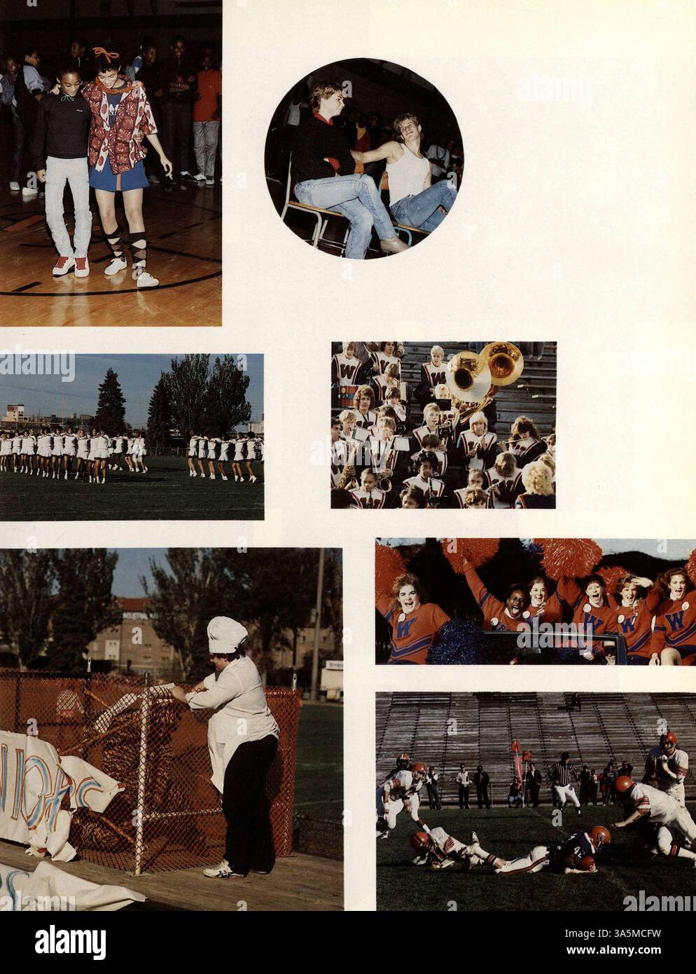 This 1985 edition of the Washburn Yearbook highlights the student body ...