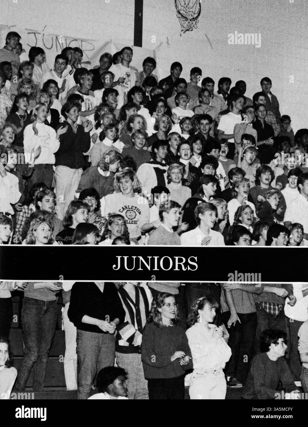 This edition of the 1985 Washburn Yearbook captures moments of student ...
