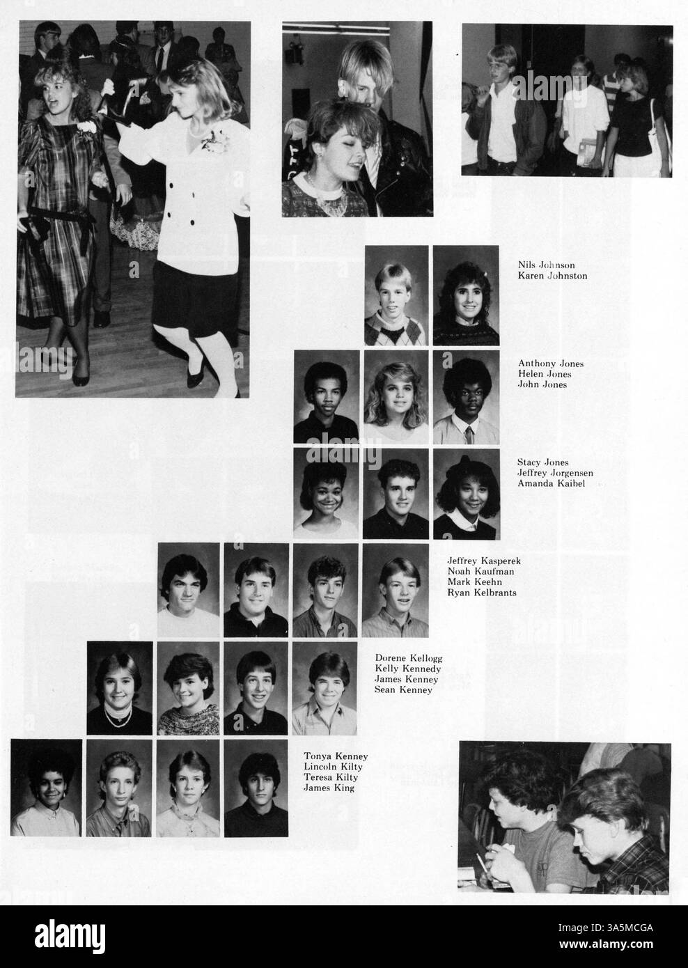 This high school yearbook from 1985 highlights student, teacher, and ...