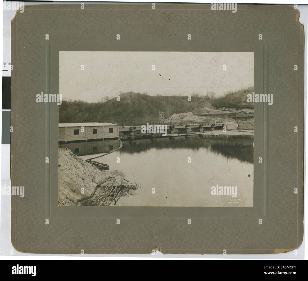 A view of the Rapidan Dam from the southwest, located in Rapidan ...