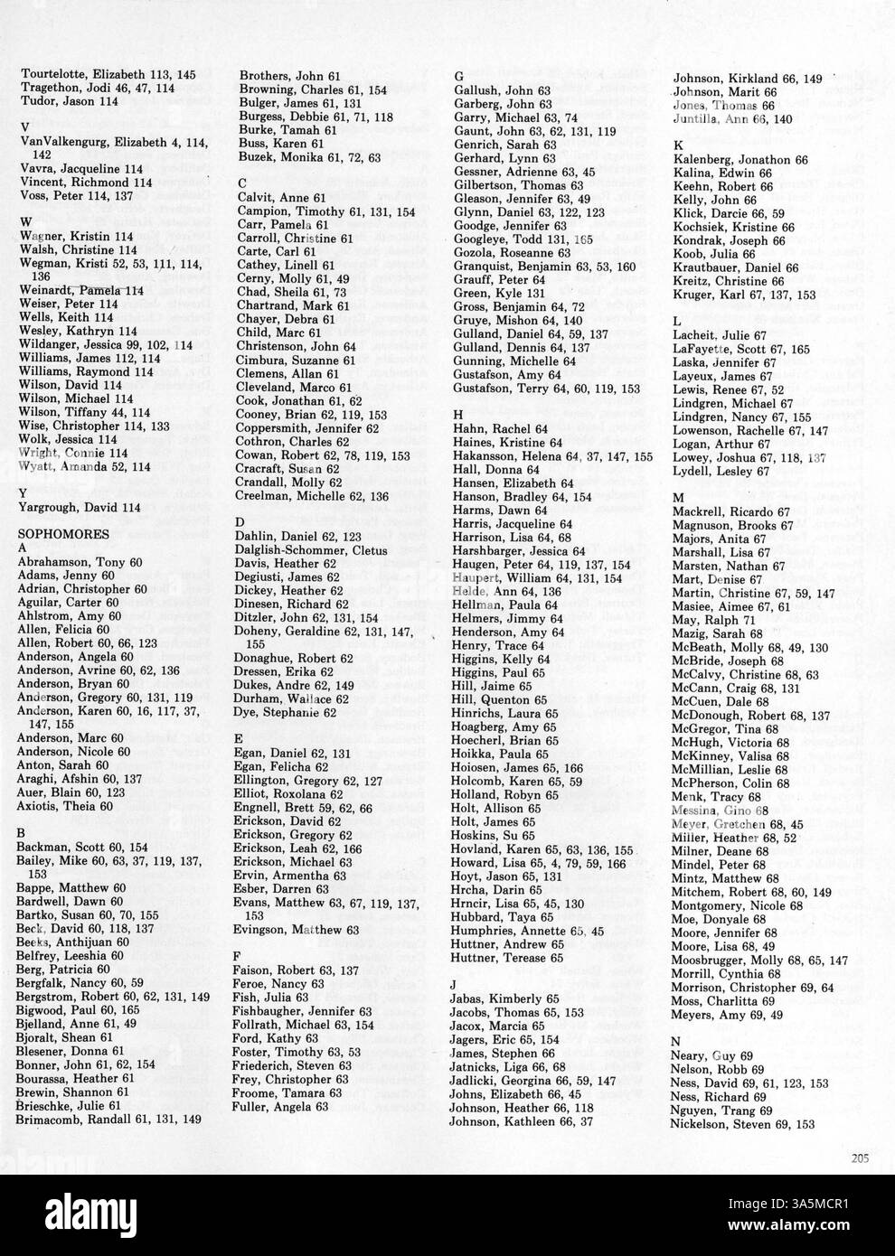 The 1985 washburn yearbook documents the 1984 1985 academic year hi-res stock photography and ...