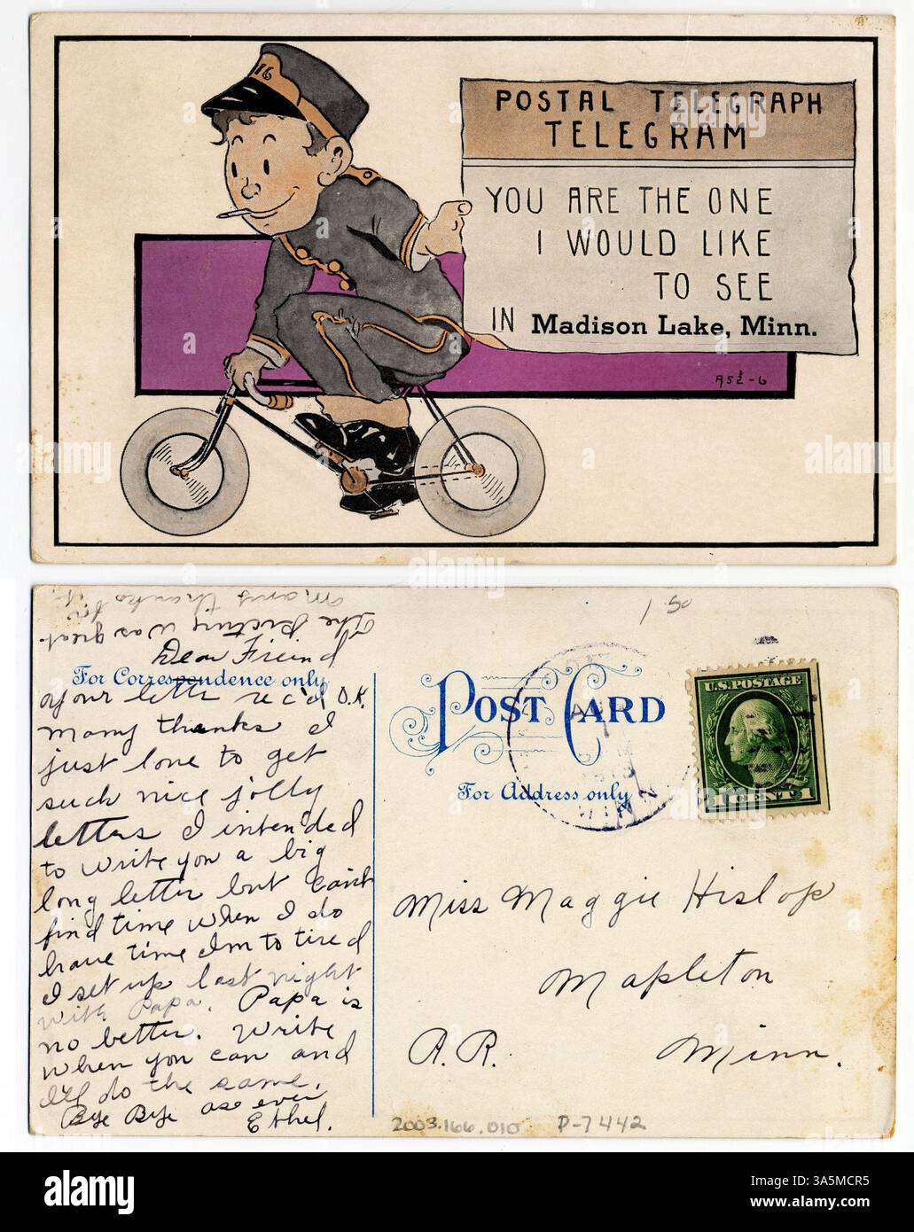 Telegram messenger 1900s hi-res stock photography and images - Alamy