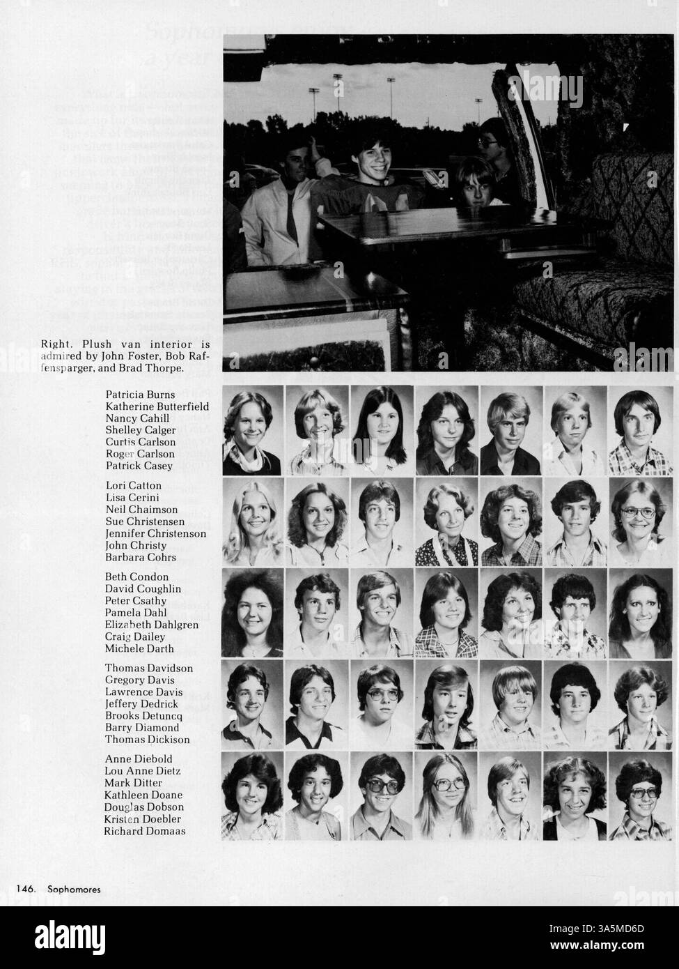 This high school yearbook from robbinsdale Black and White Stock Photos ...