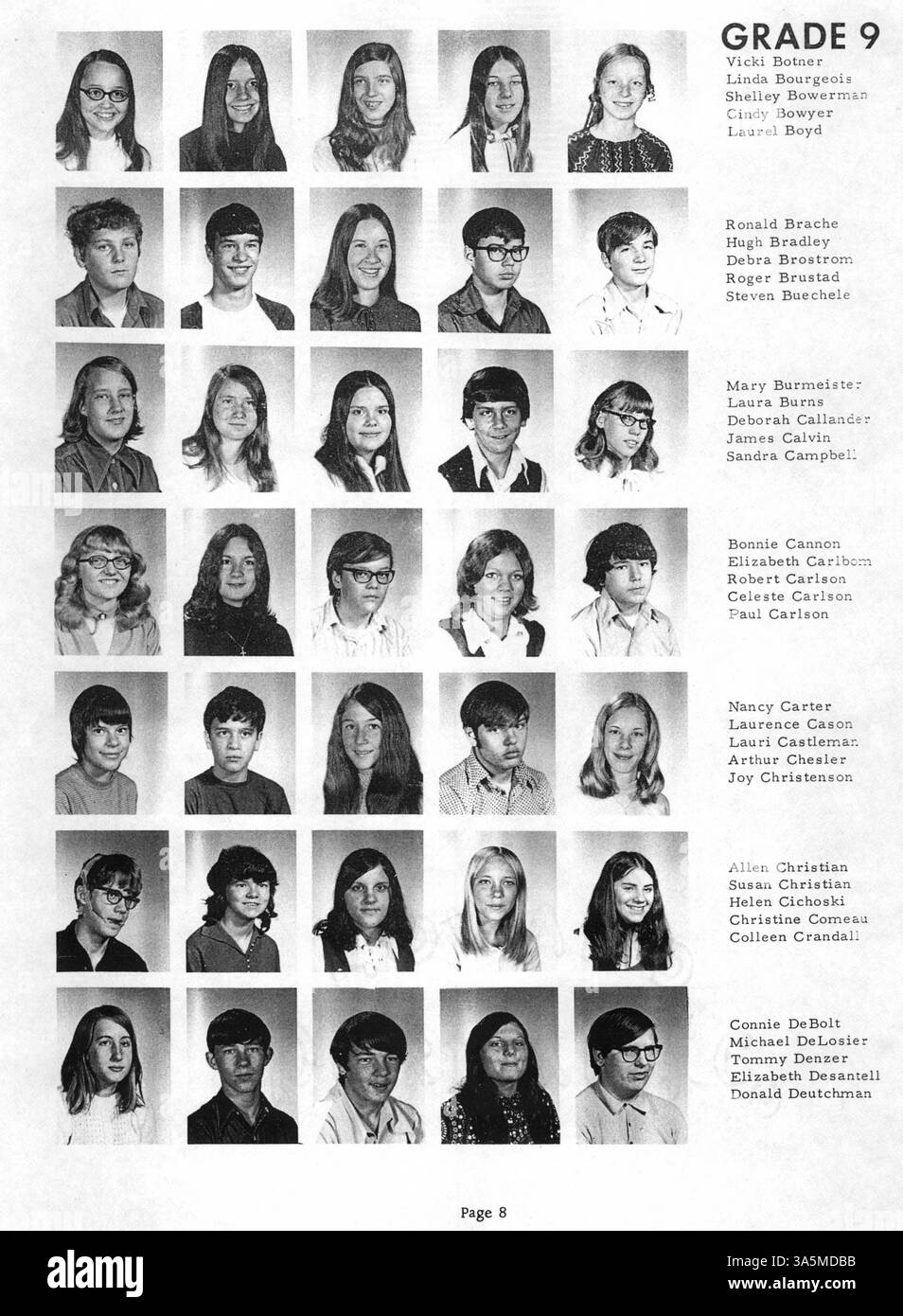 African american history from the 1971 1972 school year hi-res stock ...