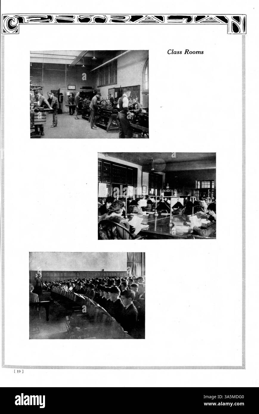 This centralian yearbook from 1918 captures student life hi-res stock ...