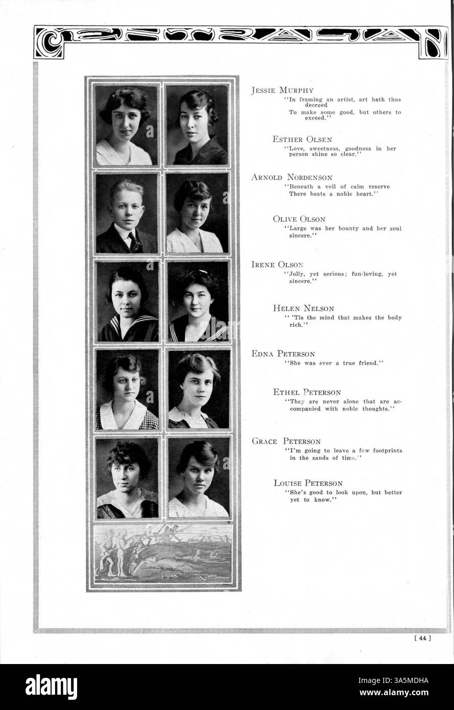 The 1918 centralian yearbook highlights student activities hi-res stock photography and images ...
