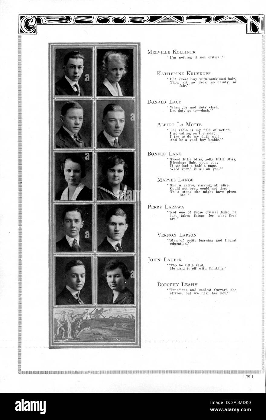 The 1918 edition of the Centralian yearbook captures student life at ...