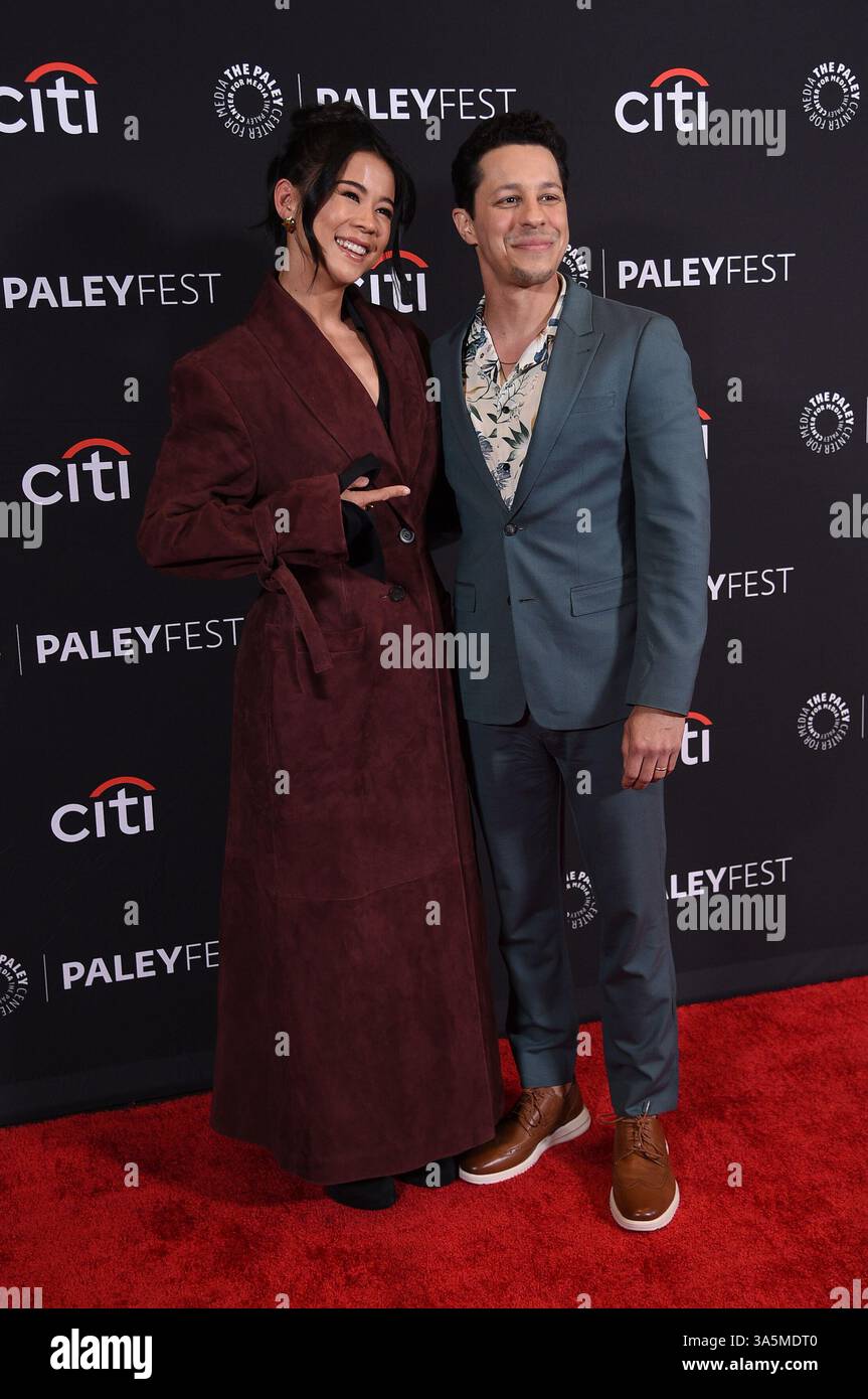 Leah Lewis,left, and David Del Rio arrive at a screening of "Matlock ...