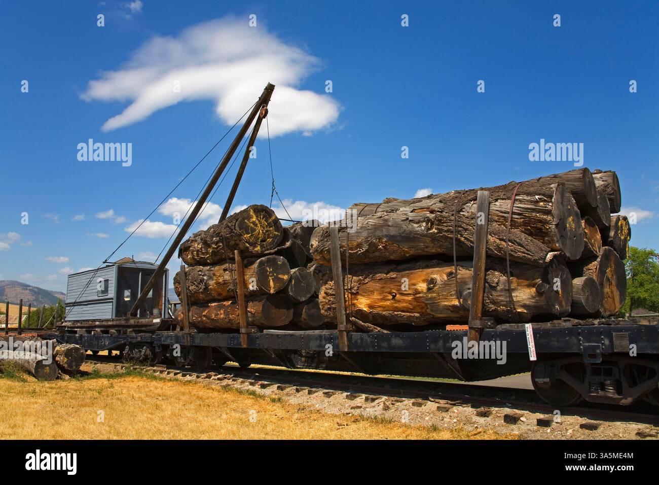 Railway, Fort Missoula Historical Museum, Missoula, Montana, USA Stock ...