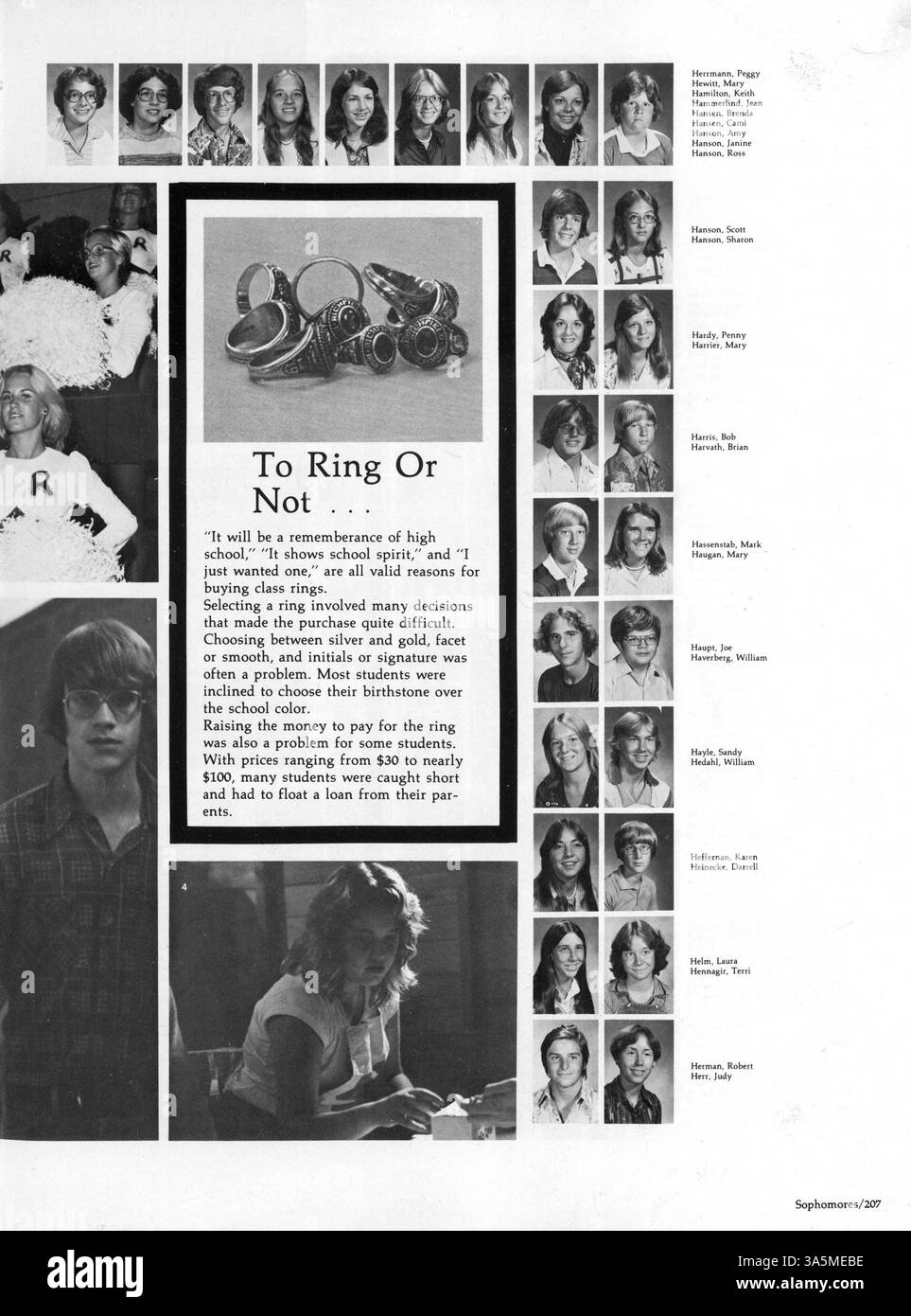 This 1977 Aurean yearbook from Richfield High School documents the 1976 ...