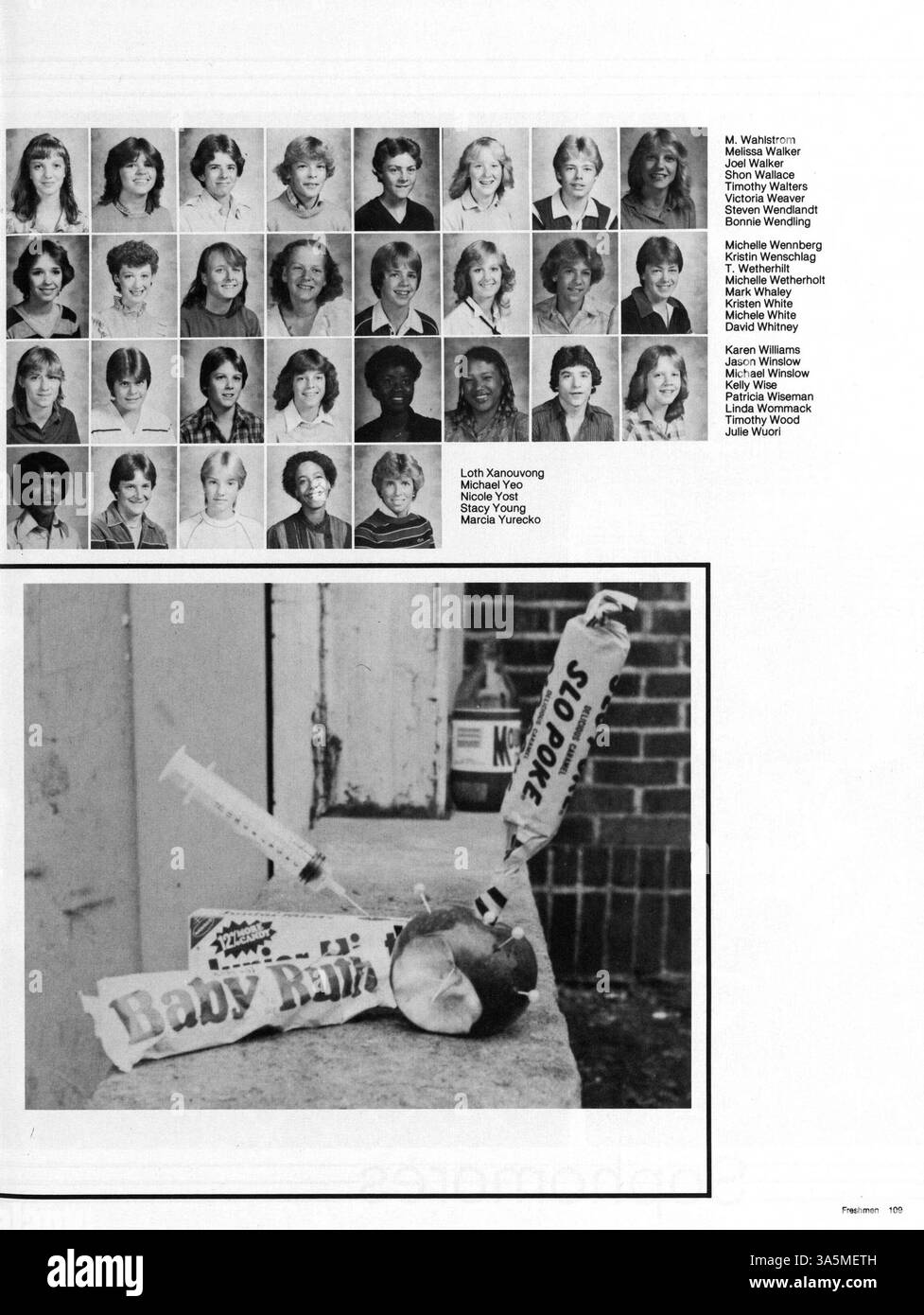 This 1983 Roosevelt Yearbook, Sagamore: United We Stand, provides a ...