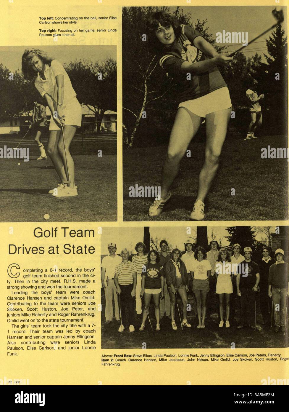 The 1983 edition of the roosevelt high school yearbook hi-res stock ...