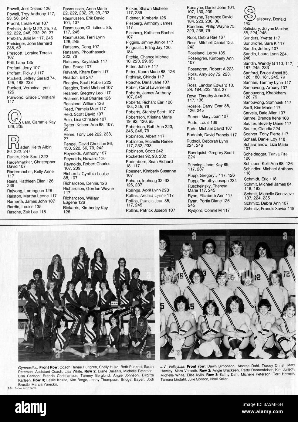 The 'Sagamore: United We Stand' yearbook from Roosevelt High School ...