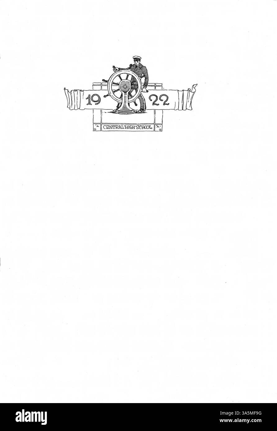 The 1922 Centralian yearbook from Central High School documents the ...