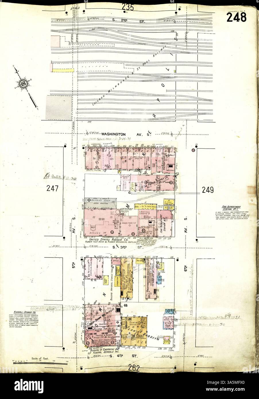 The Sanborn Insurance Maps of Minneapolis, Volume 3, offer detailed ...
