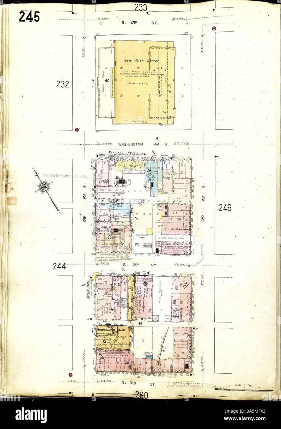 Sanborn Insurance Maps of Minneapolis, Volume 3, created between 1912 ...