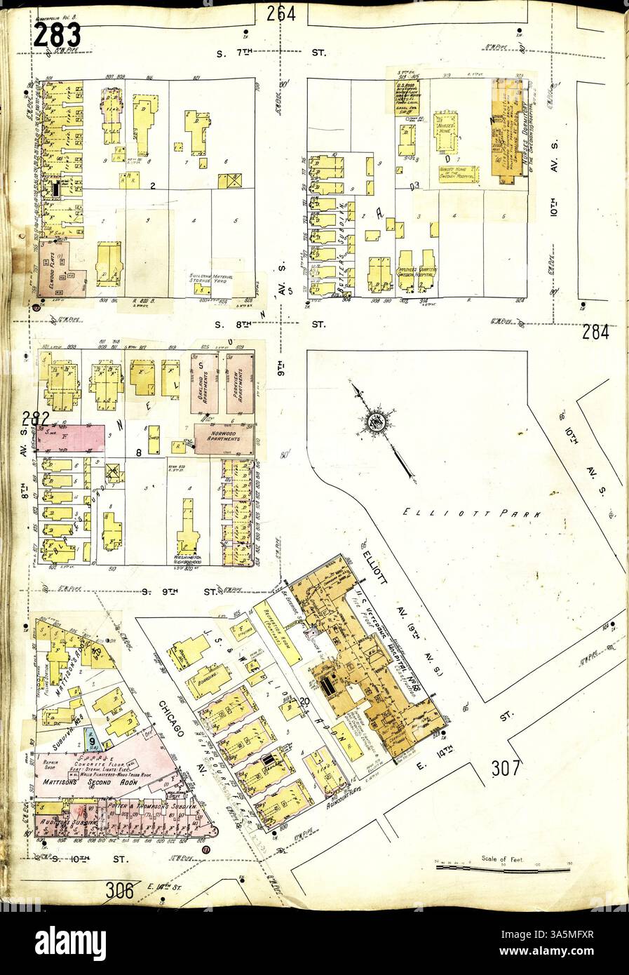 Sanborn Insurance Maps of Minneapolis, Volume 3, show the city's ...