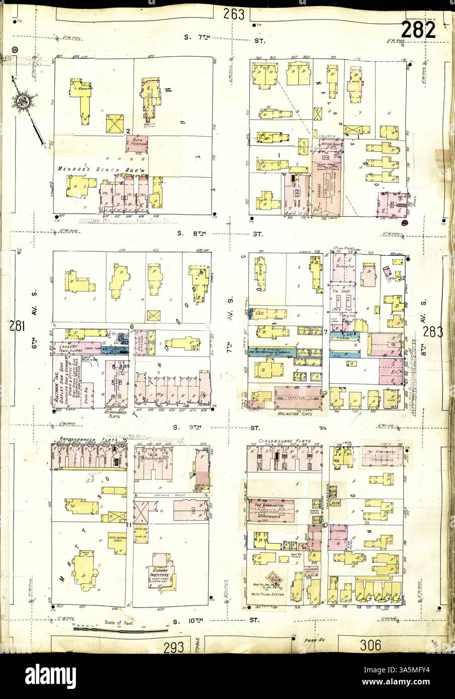 Sanborn Insurance Maps of Minneapolis, Volume 3, detail the city's ...