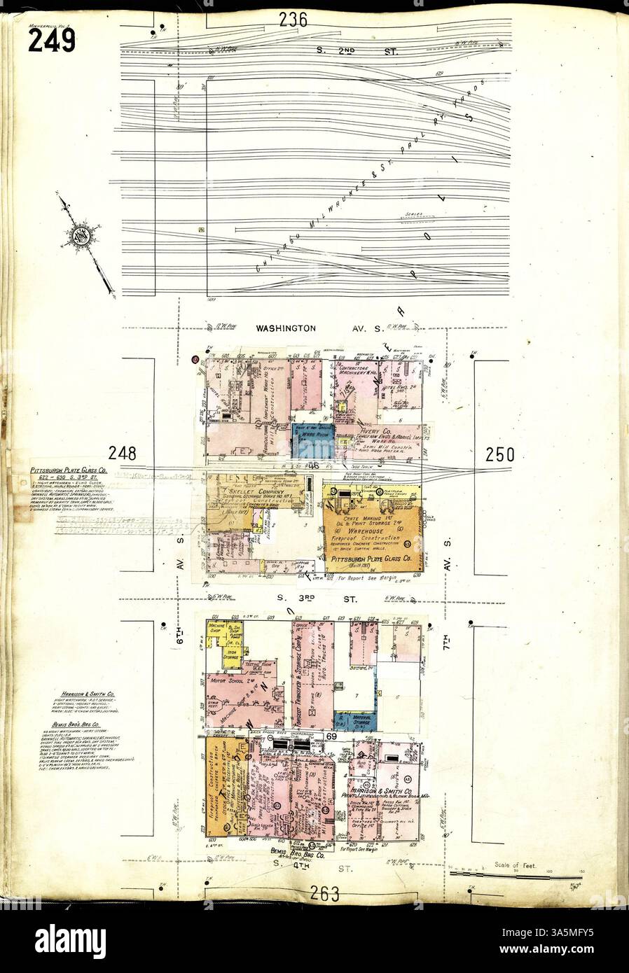 Sanborn Insurance Maps of Minneapolis, Volume 3, created between 1912 ...
