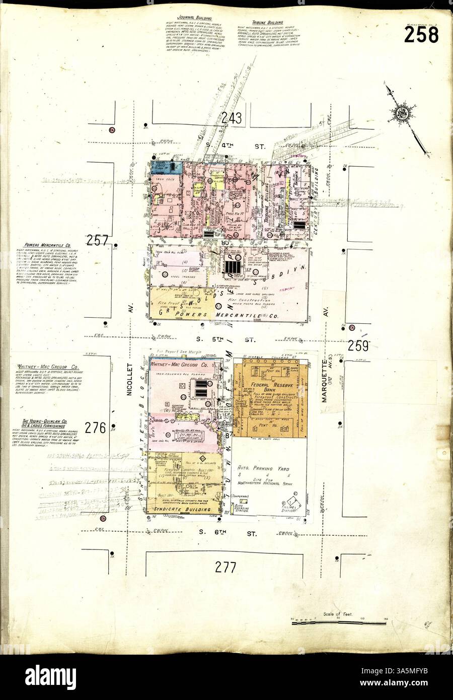 Sanborn Insurance Maps of Minneapolis, Volume 3, created between 1912 ...