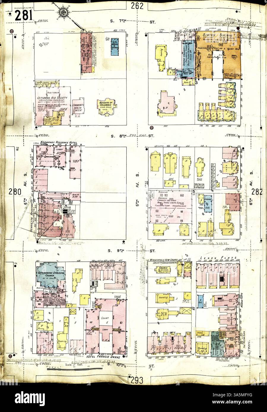 Sanborn Insurance Maps of Minneapolis, Volume 3, chart the city's ...