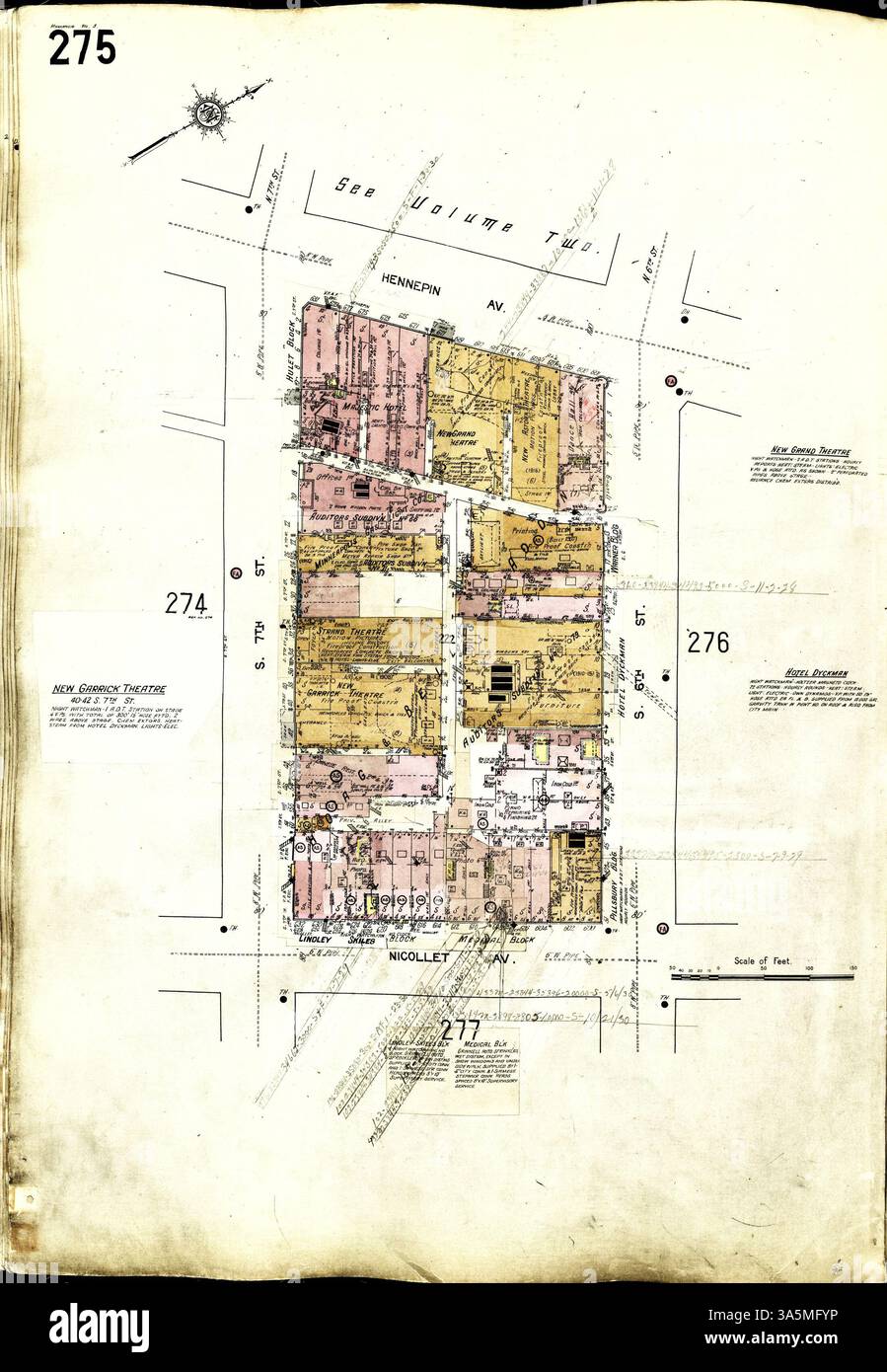 Sanborn Insurance Maps of Minneapolis, Volume 3, illustrate the city’s ...