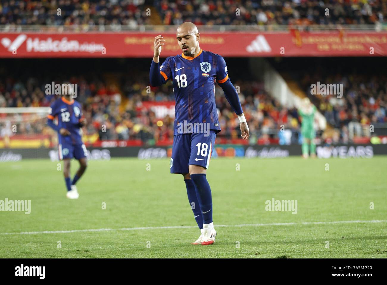 Valencia, Spain. 23rd Mar, 2025. VALENCIA, 23-03-2025 , Mestalla ...