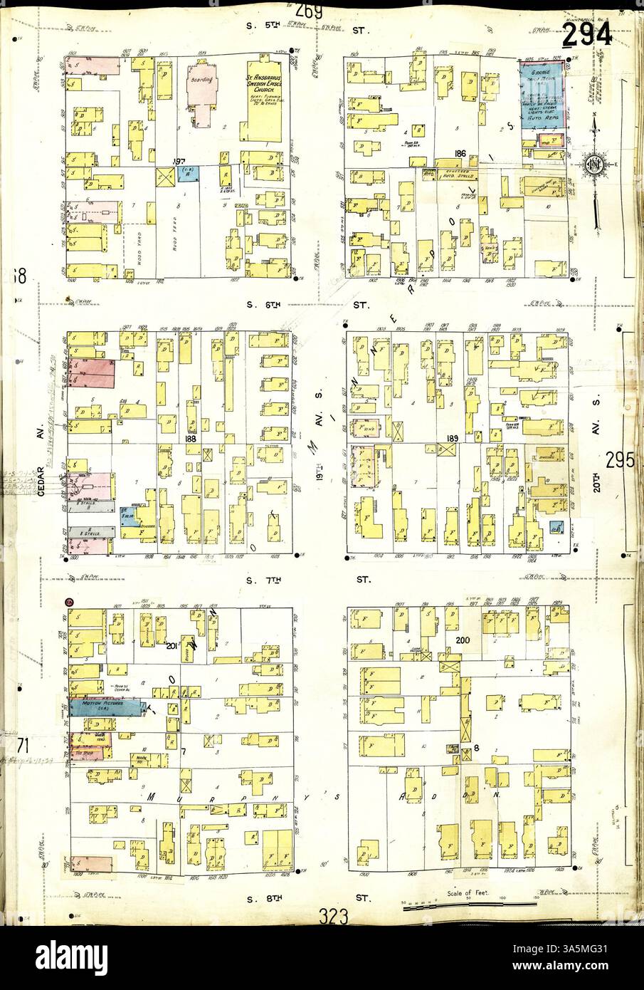 Sanborn Insurance Maps, Volume 3, illustrate Minneapolis’s urban ...