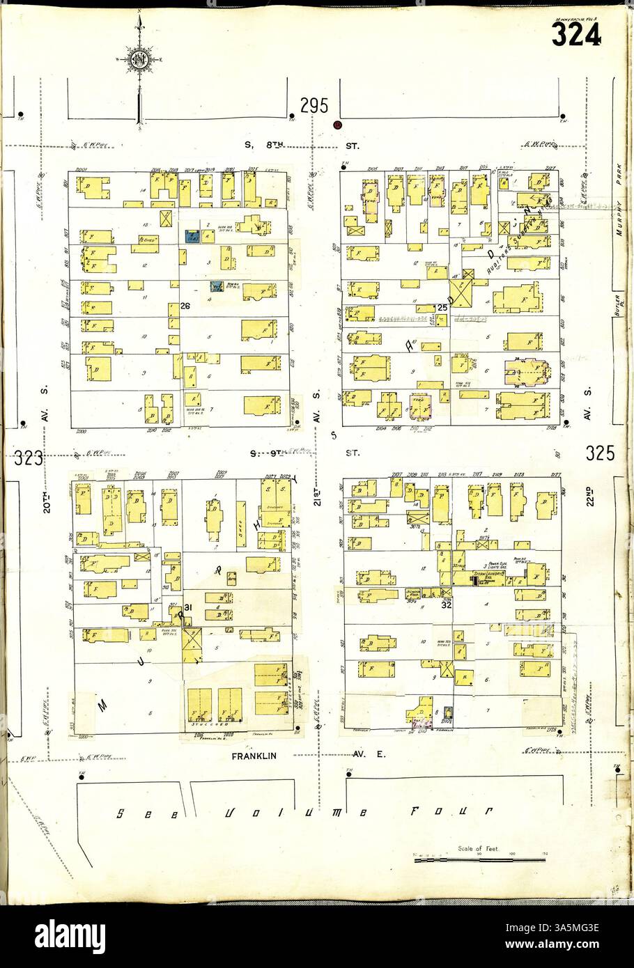 Sanborn Insurance Maps of Minneapolis feature detailed depictions of ...