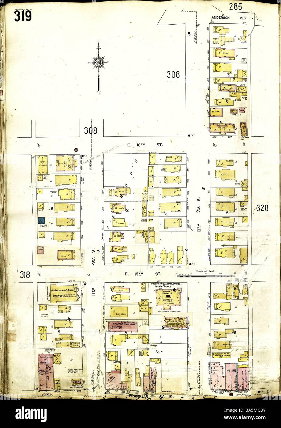 This volume of the sanborn insurance maps illustrates minneapoli hi-res ...