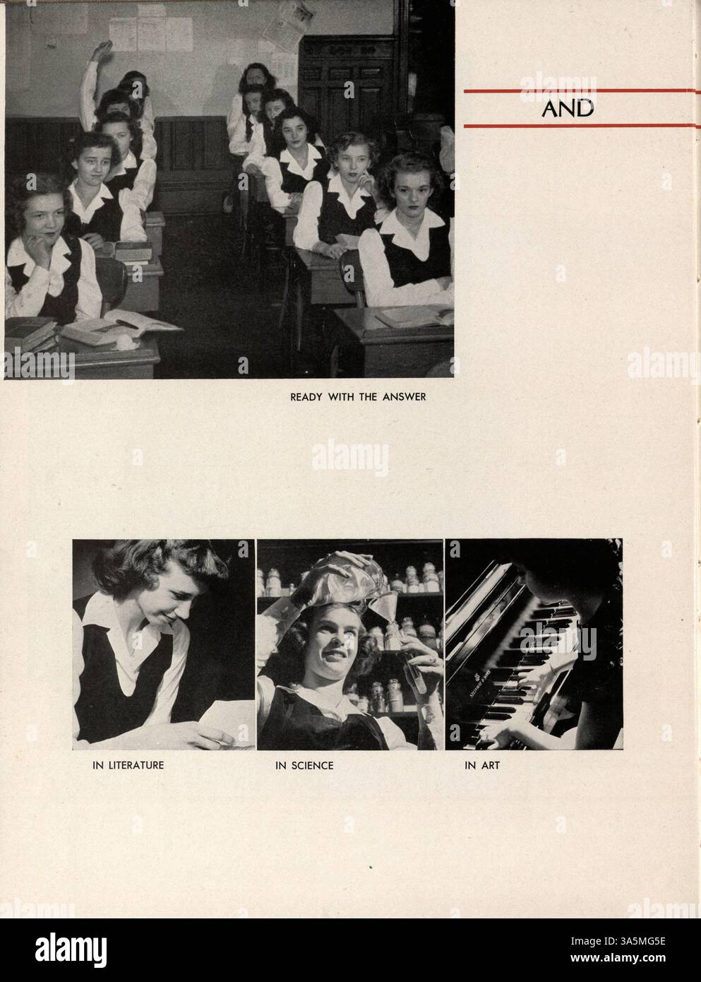 The 1947 yearbook of St. Margaret's Academy highlights the achievements ...