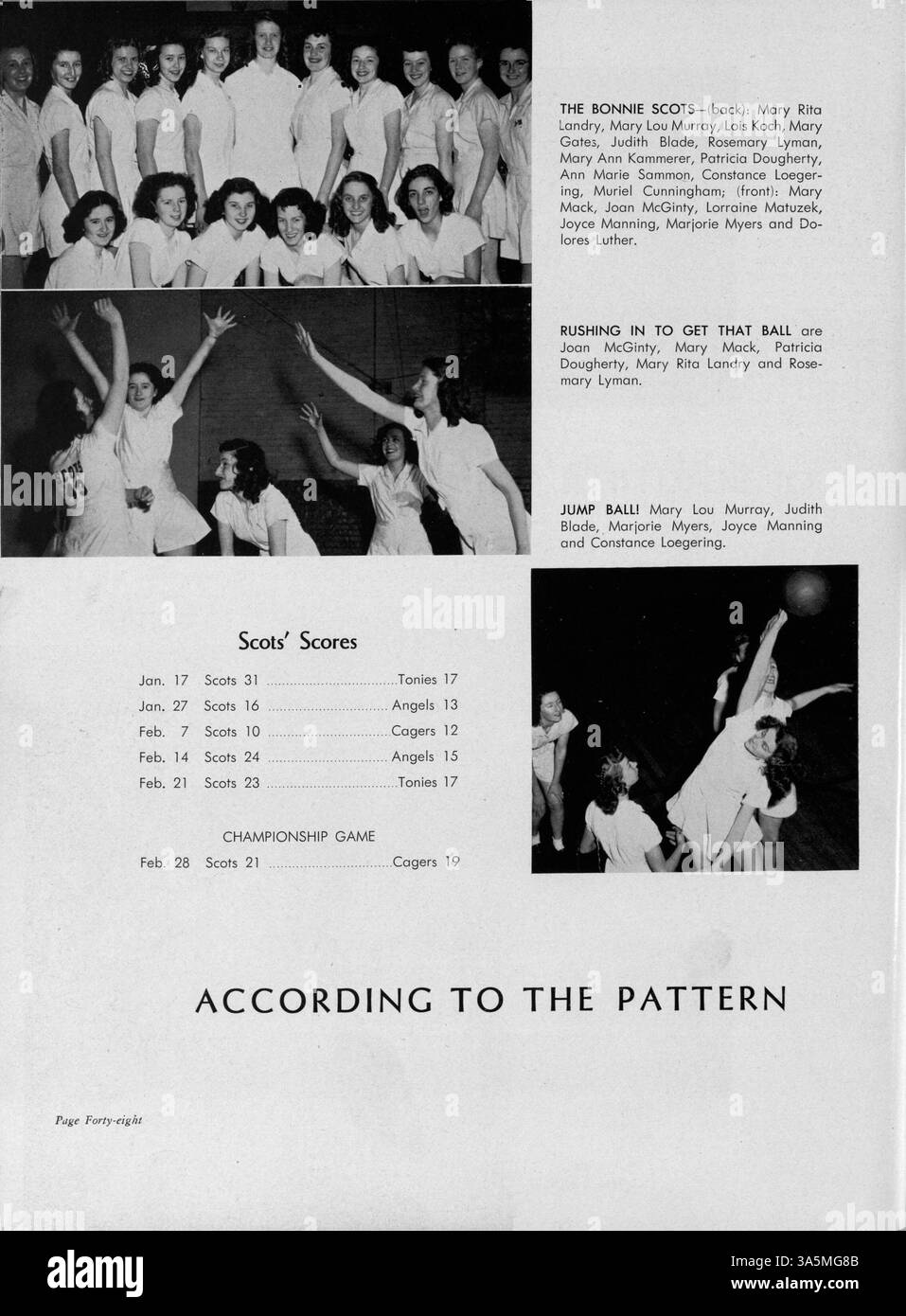 This 1947 yearbook from st margarets academy features key events hi-res ...