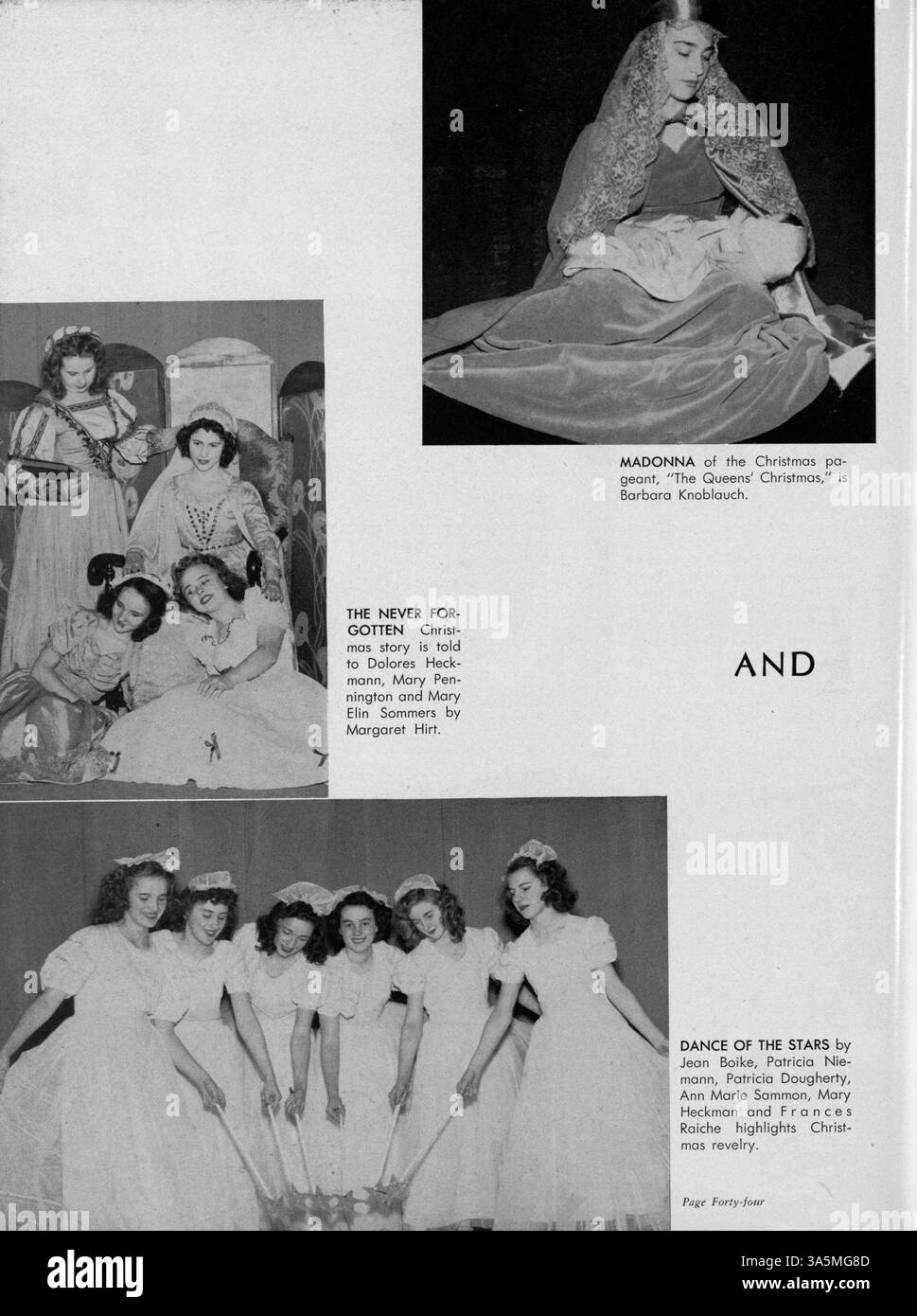 The 1947 St. Margaret's Academy yearbook highlights students, faculty, athletic teams, clubs ...